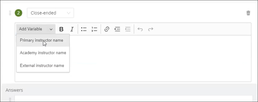 Add a Questionnaire to an Event – UKG Learning