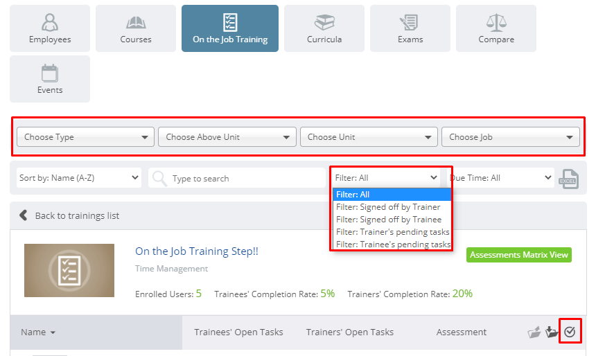 Evaluate On-the-Job Training – UKG Pro Learning