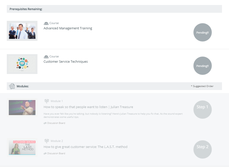 Set Up Prerequisites for a Course or Learning Path – UKG Learning