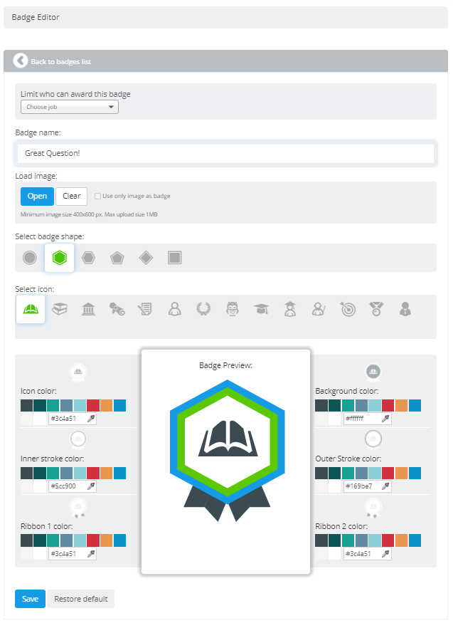 Create a Badge – UKG Pro Learning