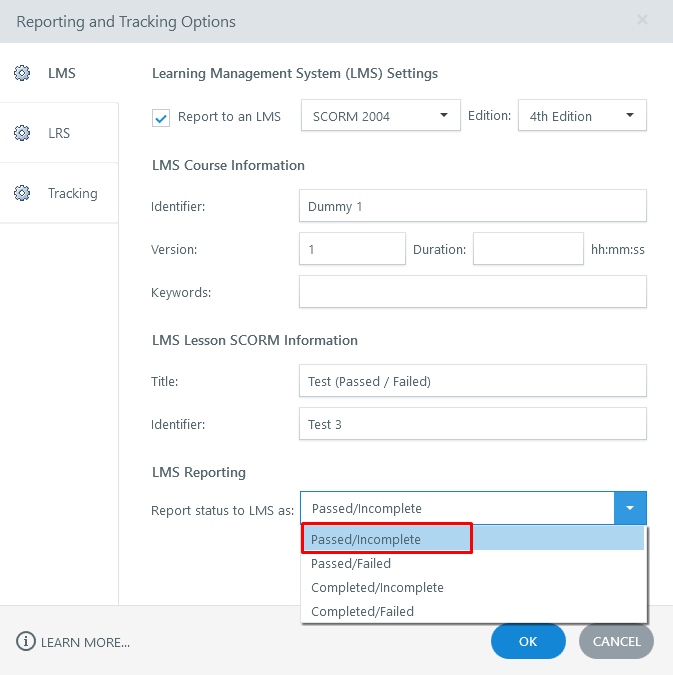 Publish a SCORM from Articulate Storyline 2 – UKG Pro Learning