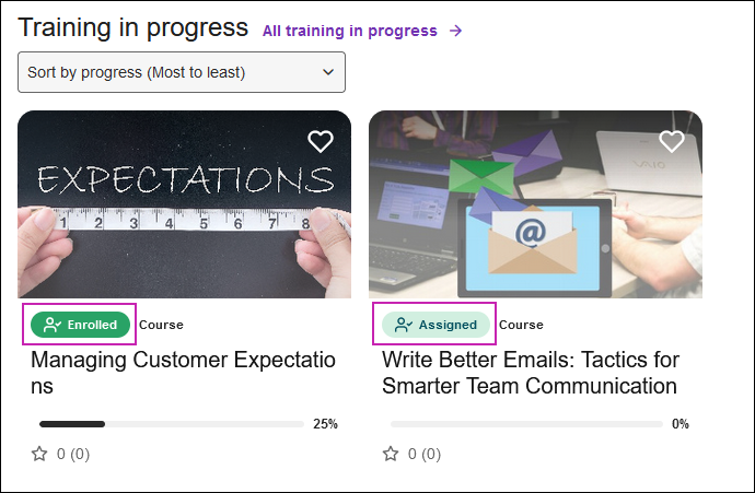 My Training Versus Catalog – UKG Learning