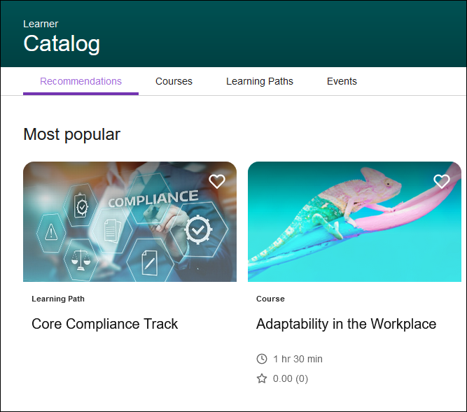 My Training Versus Catalog – UKG Learning