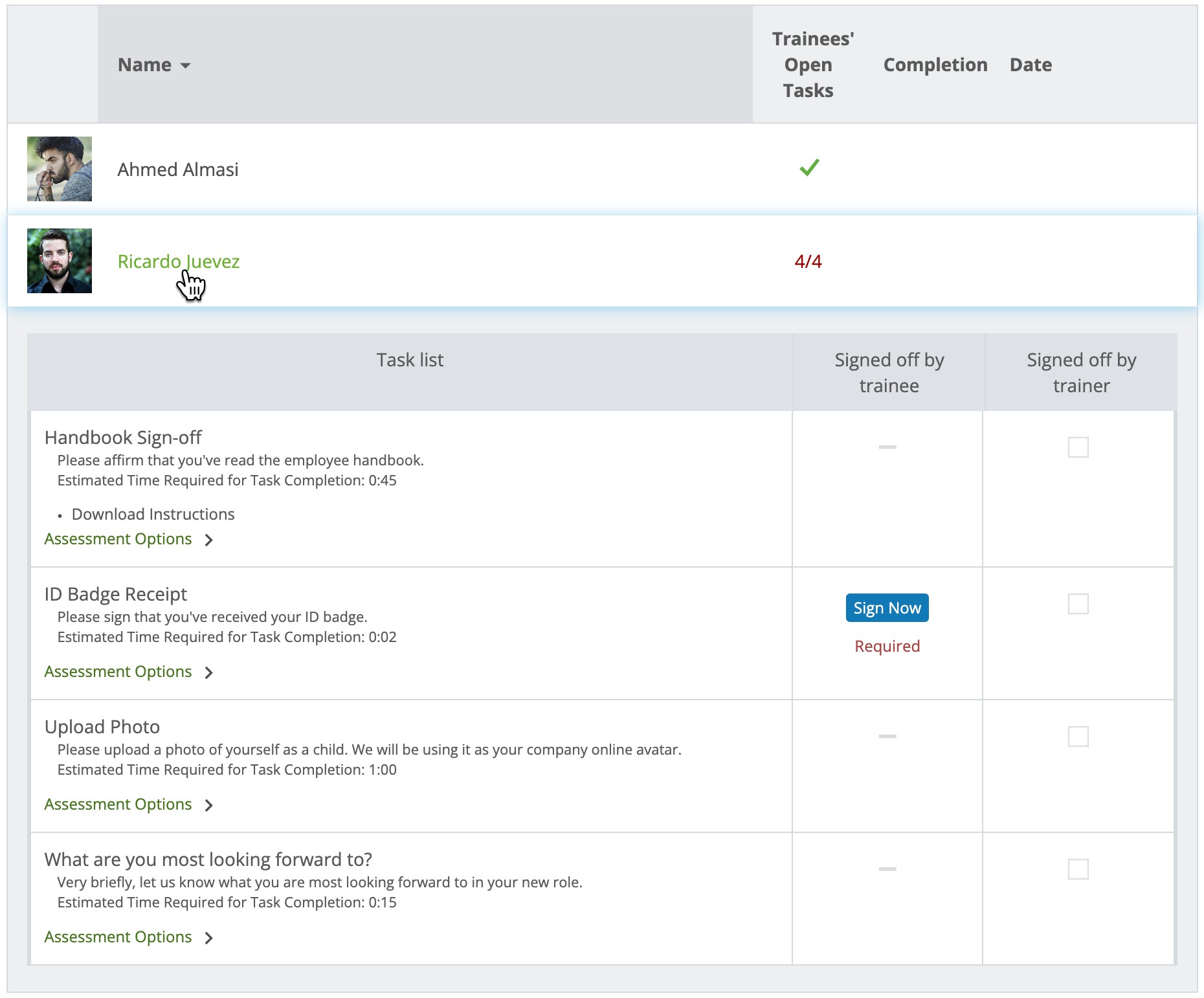 Evaluate On-the-Job Training – UKG Pro Learning