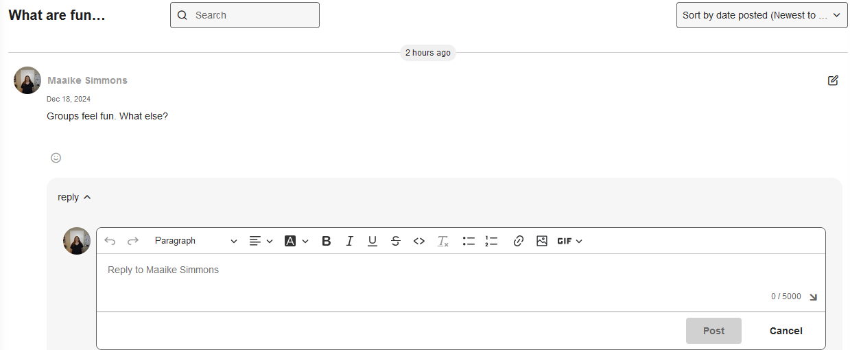 Navigate Within a Group – UKG Pro Learning