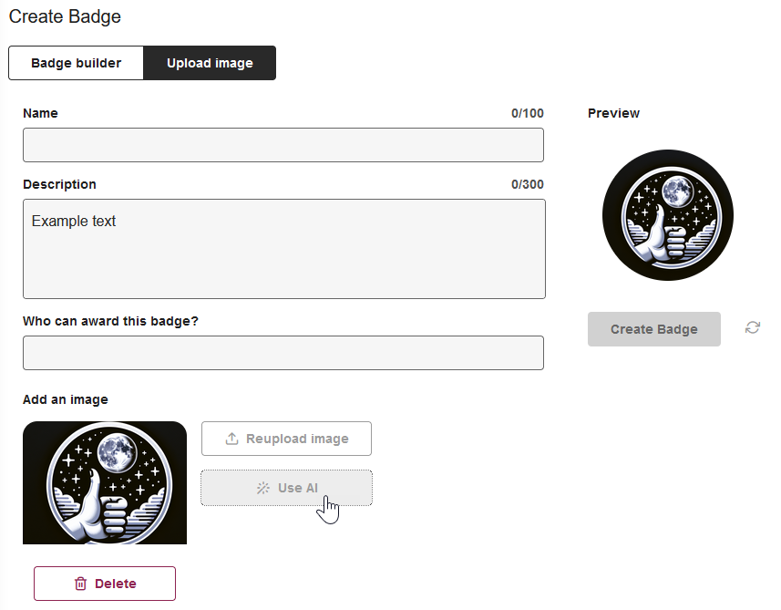 Create a Badge – UKG Learning