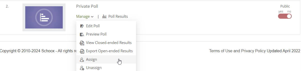Manage Polls – UKG Learning