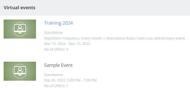Manage Events with Multiple Offers (Event Bundles) – UKG Learning