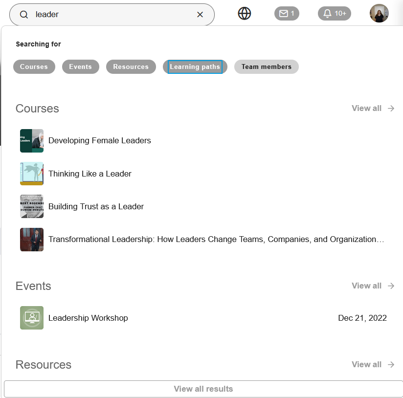 Use the Search Bar – UKG Learning