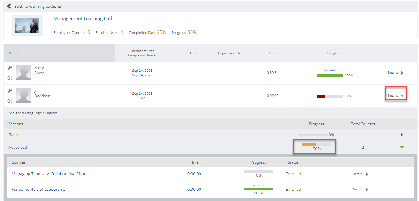 Create Learning Path Sections – UKG Learning