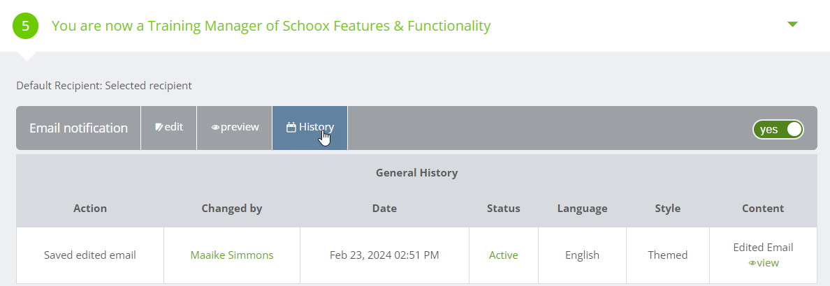 Edit Email Notifications – UKG Learning