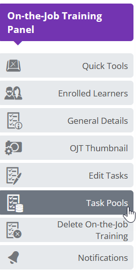 Create a Task Pool for Course Connected On-the-Job Training – UKG Learning