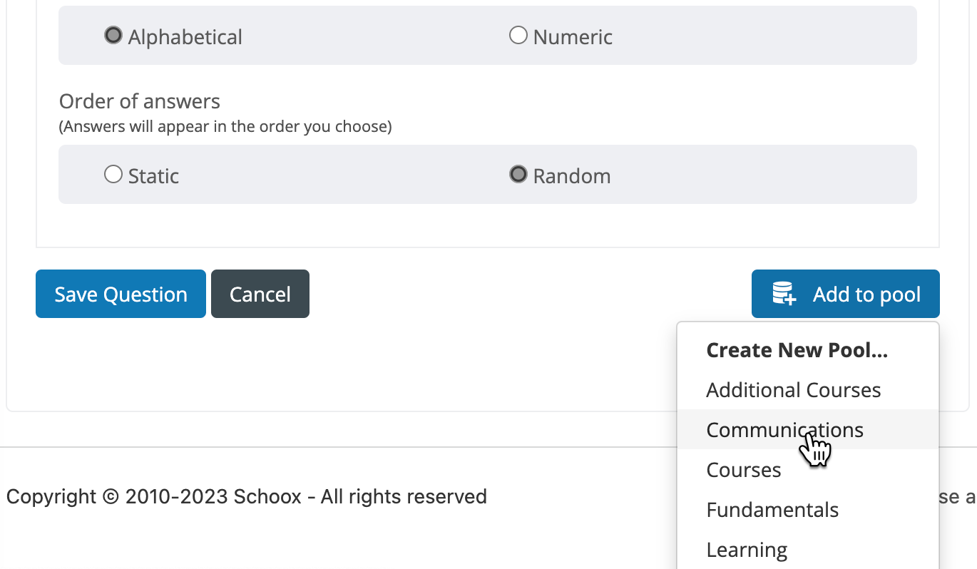 Create and Use Question Pools – UKG Learning