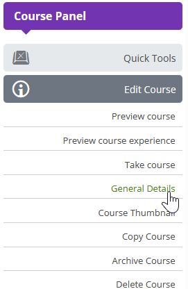 Edit Course Information – UKG Learning