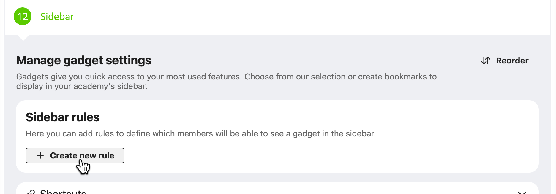 Sidebar Gadget Organizational Rules – UKG Learning