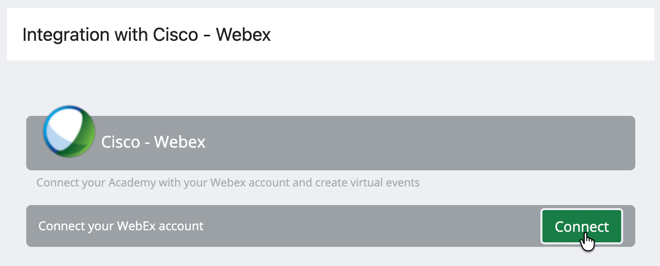 Connect a Personal WebEx Account – UKG Learning