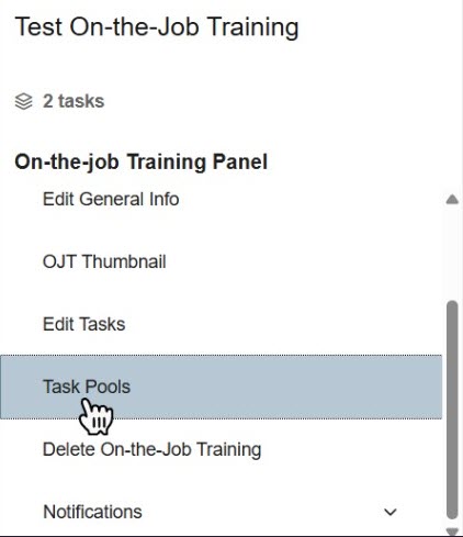 Create a Task Pool for Course Connected On-the-Job Training – UKG Learning