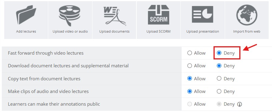 Control Fast-Forwarding in SCORM Lectures – UKG Learning